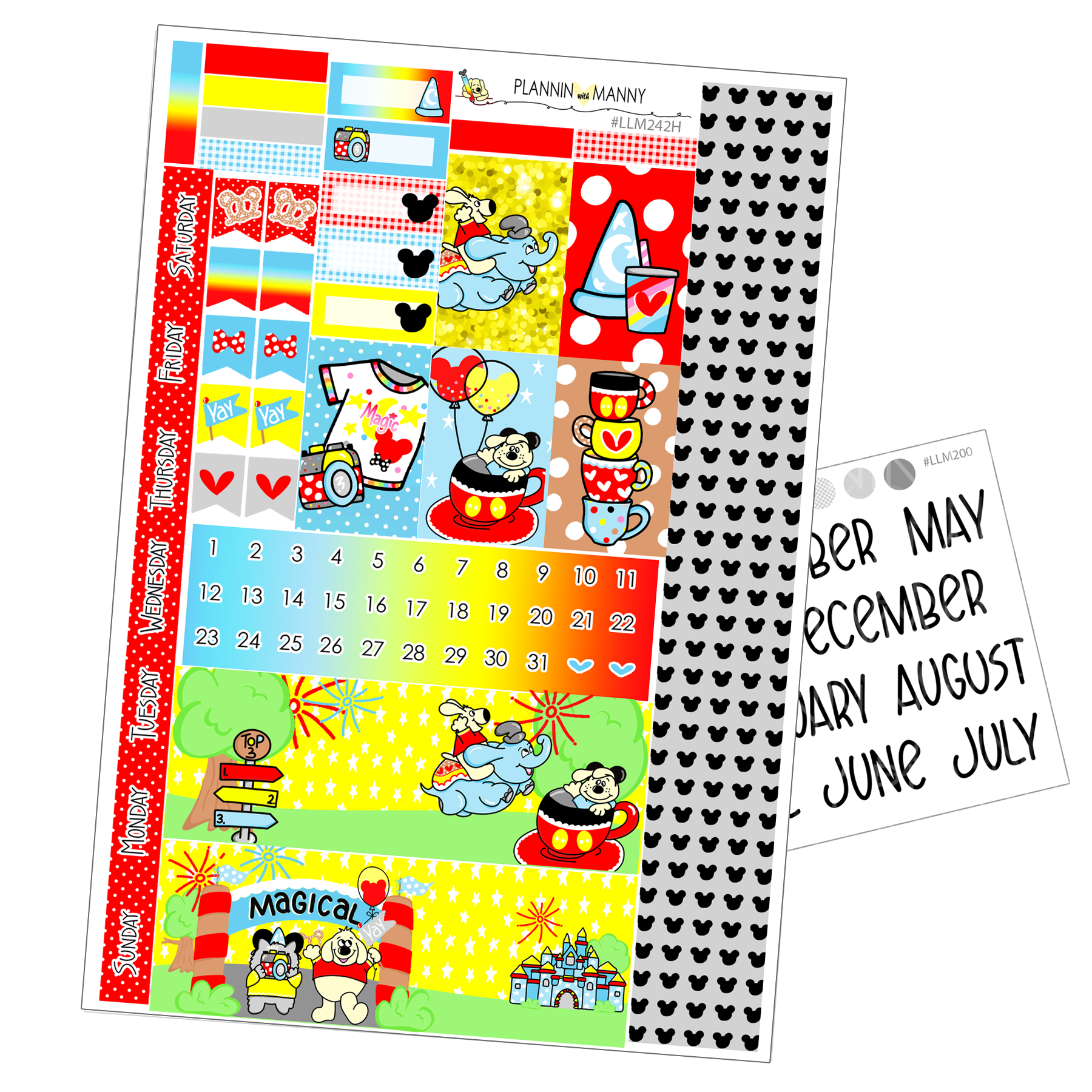 LLM242H MINI MONTHLY-Happy Place Collection – Plannin with Manny