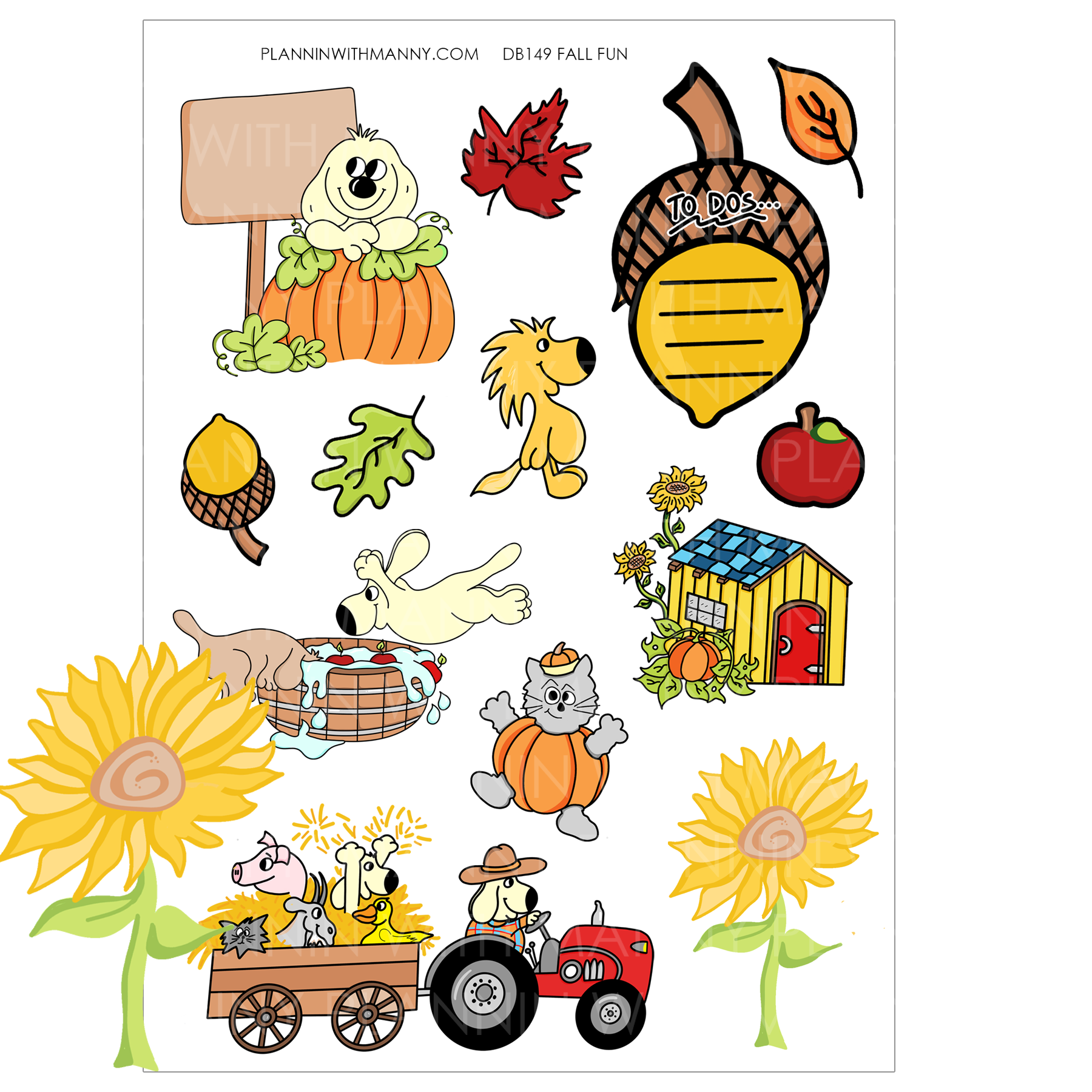 DB149 Fall Fun Large Deco – Plannin with Manny