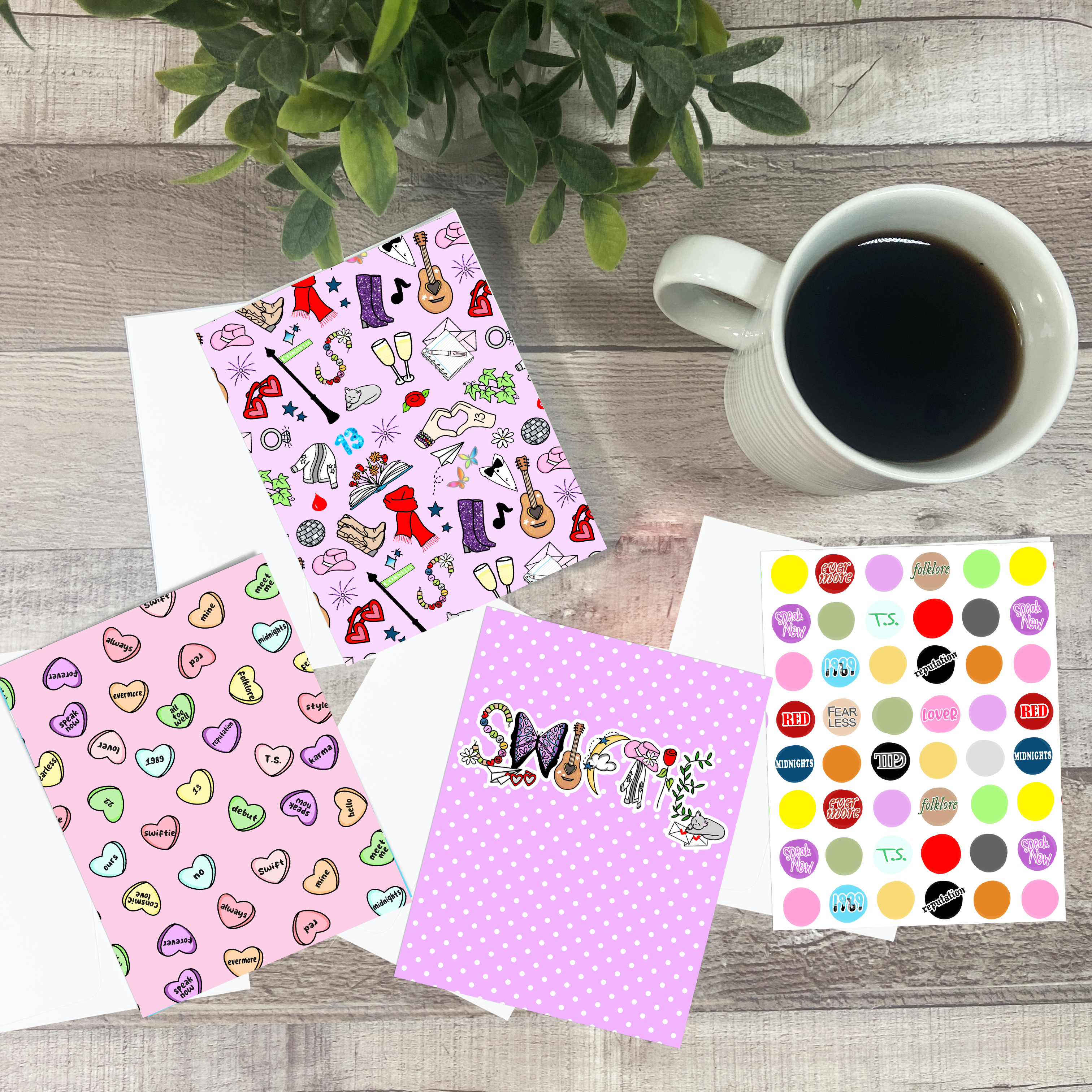 PRINTABLE Swiftie Pattern Notcards – Plannin with Manny